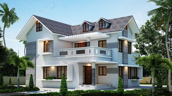 Best house plan for Middle class family, a budget House at Kidangoor ...